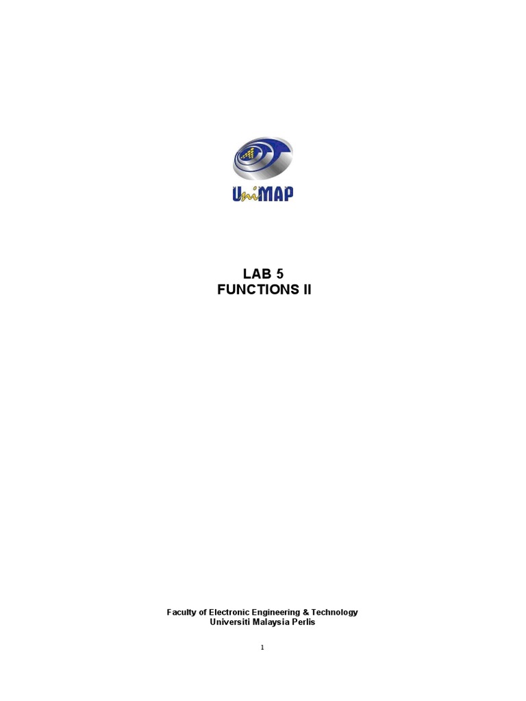 Lab 5 Function Descargar Gratis Pdf Parameter Computer Programming Computer Programming 