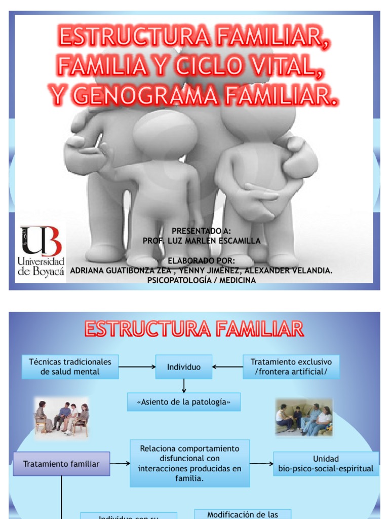 Estructura Familiar, Familia y Ciclo Familiar, y Genograma Familiar ...
