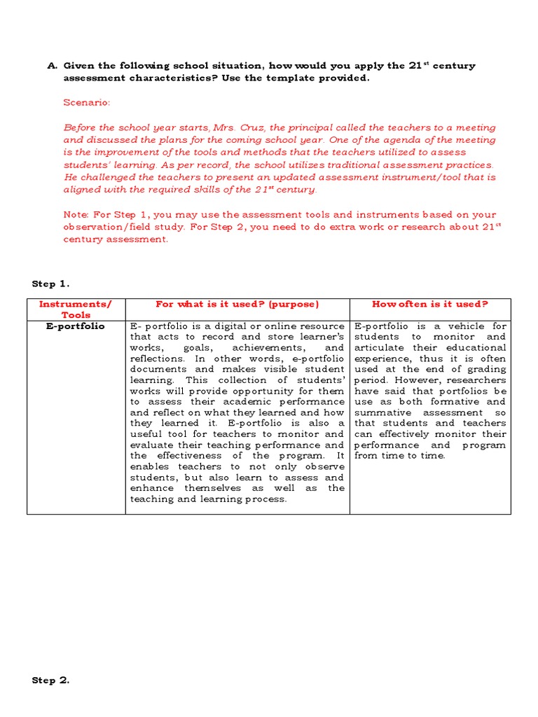 21st Century Assessment Pdf Educational Assessment Rubric Academic