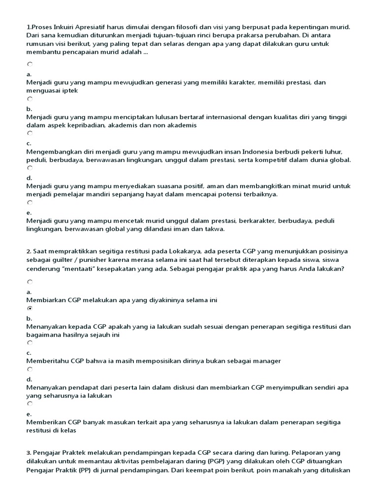 Soal Pretes CPP | PDF