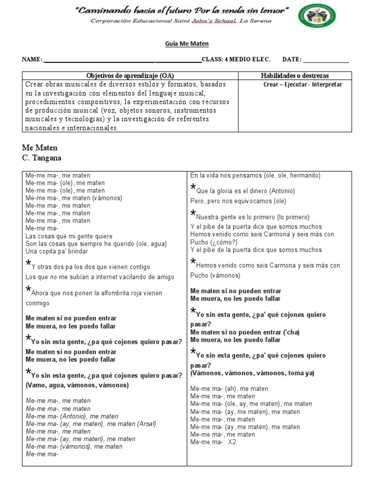 Me Maten Guía | PDF