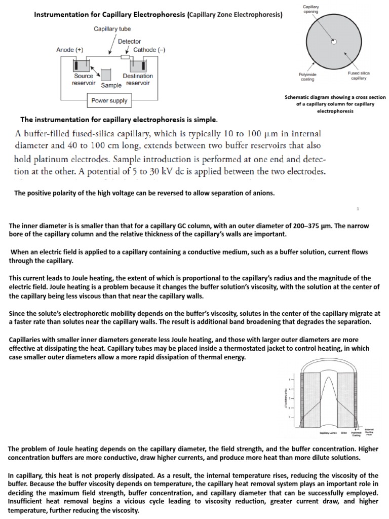Capillary Electrophoresis Guide | PDF | Capillary Electrophoresis ...