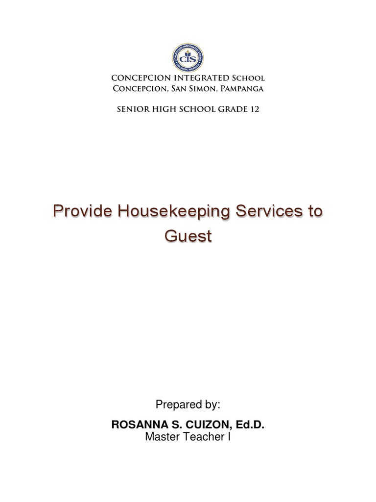 Intrapersonal Communication in Housekeeping Lesson 3 | PDF