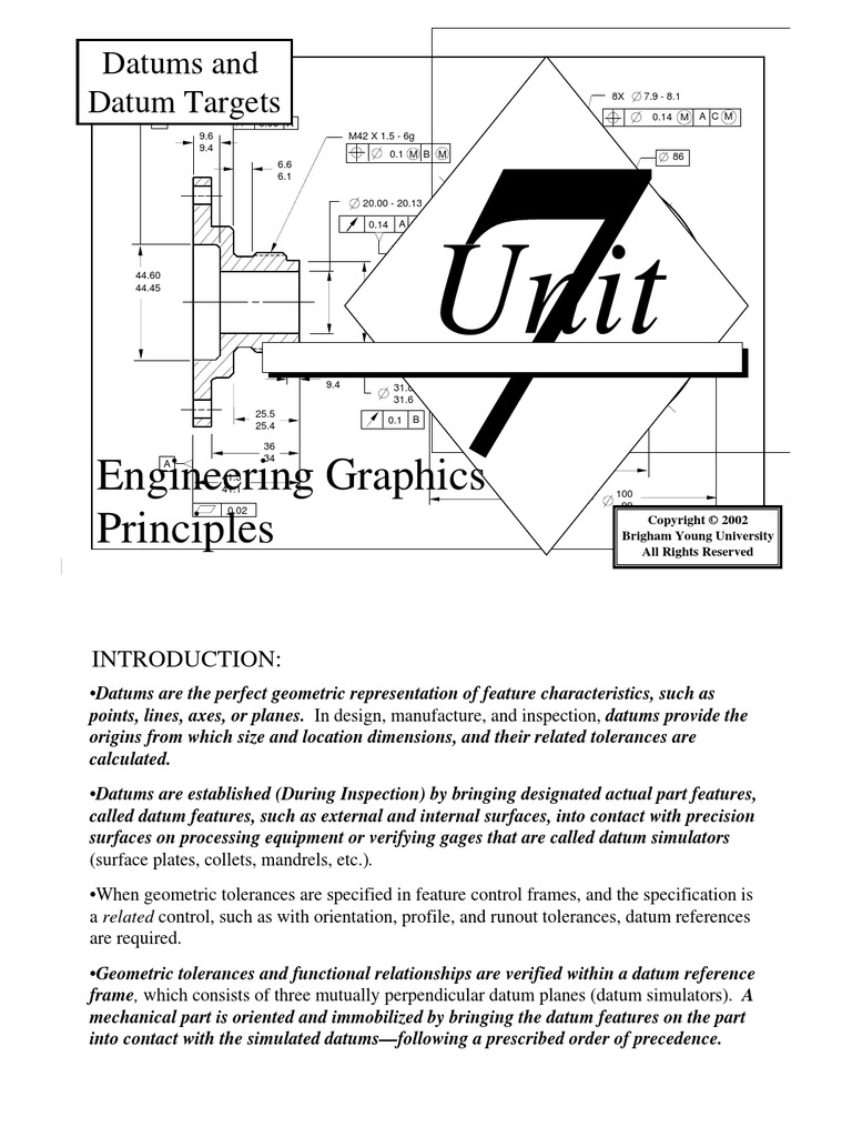 Datums & Datum Targets | PDF | Cartesian Coordinate System | Rotation