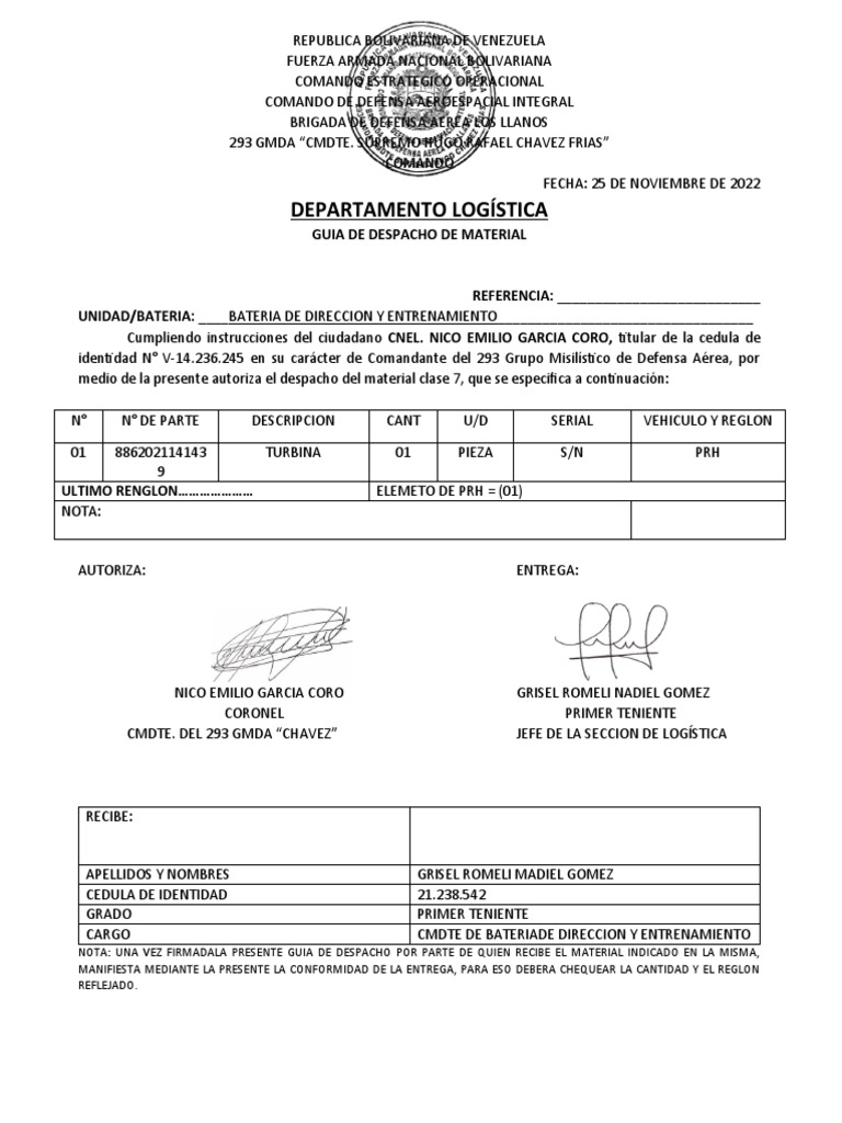 Guia de Despacho Nueva | PDF