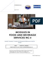 TLE TVL - G9 G12 - Q2 - Module 2 - FBS - Week 2 - Taking Food and ...