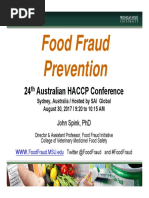 Food Fraud Mitigation Guidance FSSC 22000 V6 | PDF