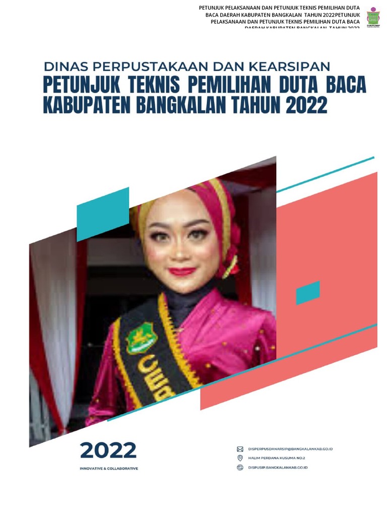 Panduan Pemilihan Duta Baca Bangkalan | PDF