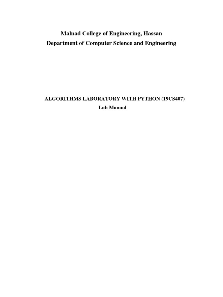 Python Lab | PDF | Theoretical Computer Science | Algorithms And Data Structures