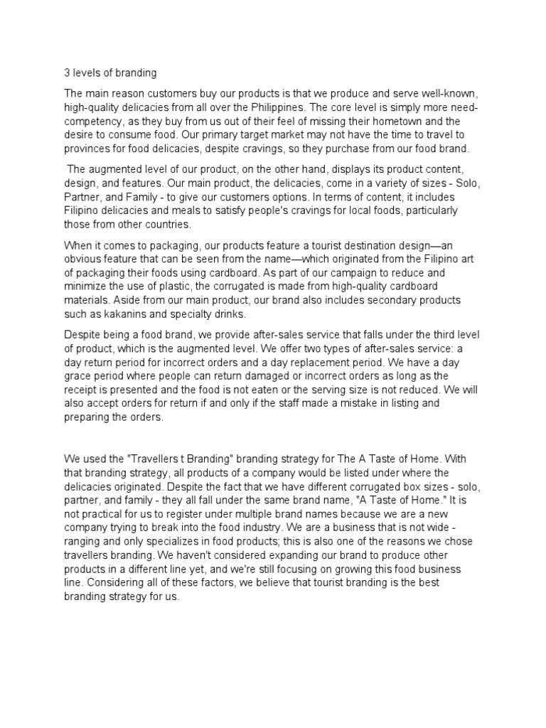 3 Levels of Branding | PDF | Brand | Product (Business)