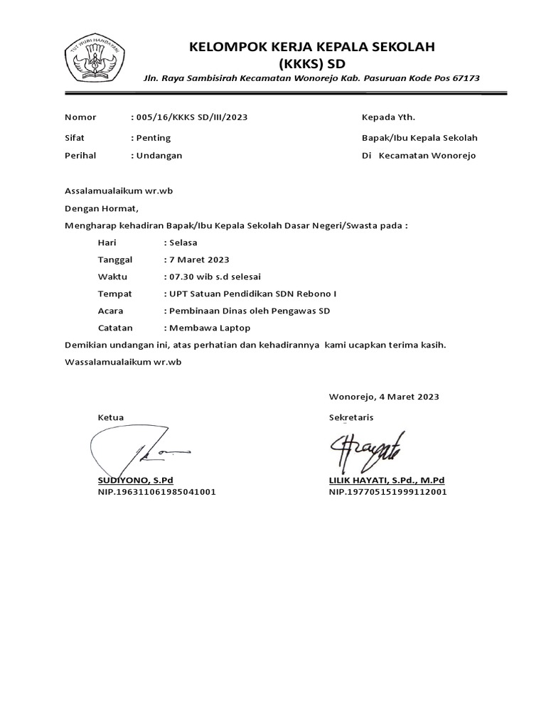 K3S Selasa, 7 Maret 2023 | PDF