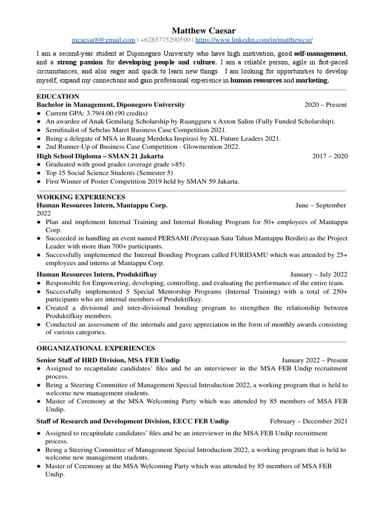 3EA694D8-Matthew Caesar-CV (Updated Nov 22) - NEW | PDF ...