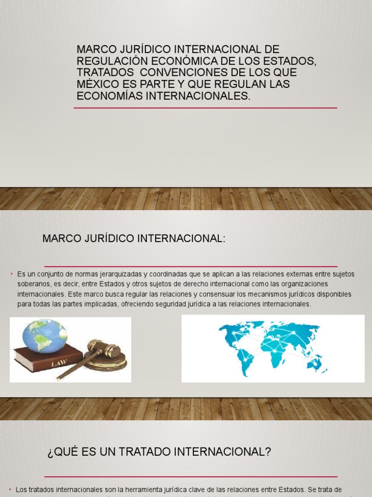 Marco Jurídico Internacional | PDF | Tratado de Libre Comercio ...