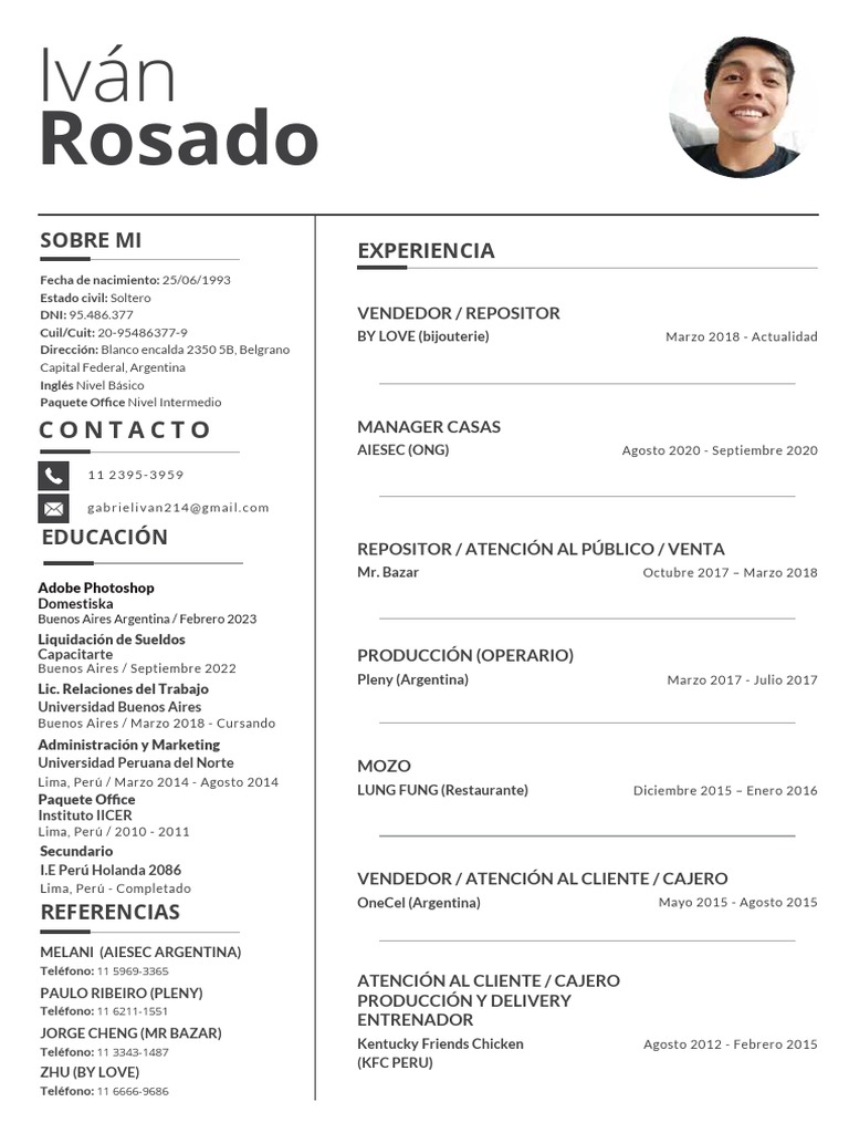 CV - Ivan Rosado - 2023 | PDF