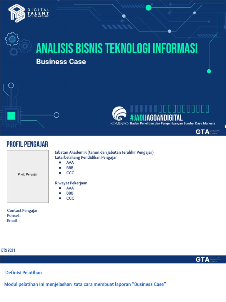 Panduan Penyusunan Business Case | PDF