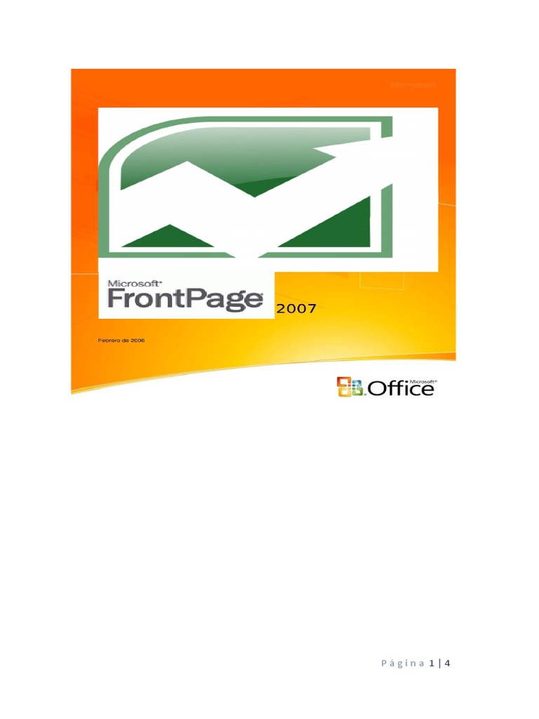 Guia Microsoft FrontPage 2007 | PDF | Microsoft Office | Microsoft Word