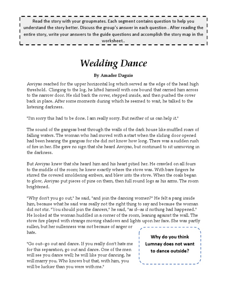 Wedding Dance: by Amador Daguio | PDF