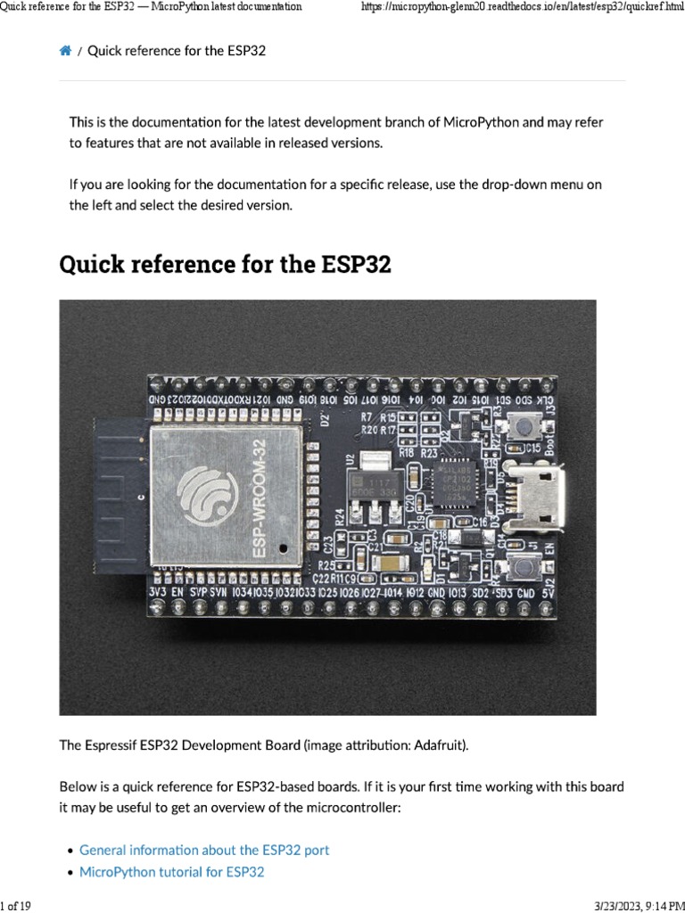 ESP32 | PDF | Information And Communications Technology | Data Transmission