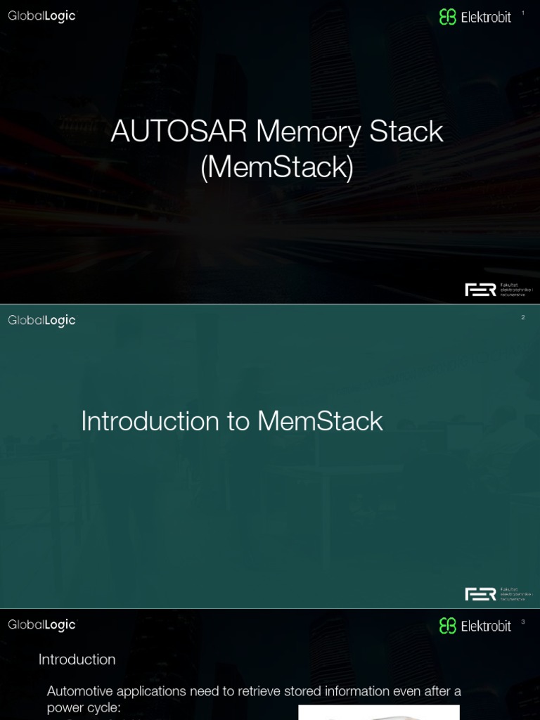 Autosar Memory Stack (Memstack) | PDF | Computer Memory | Flash Memory