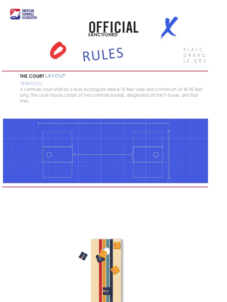 Cornhole Game Rules | PDF | Sports | Athletic Sports