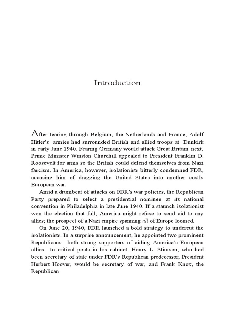 Adapted From 'Uniting America' by Peter Shinkle | PDF | Franklin D ...