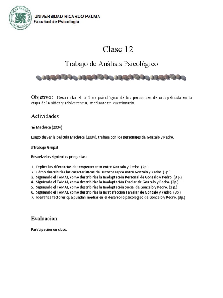 Análisis psicológico comparativo de los personajes Gonzalo y Pedro en ...