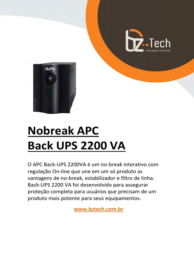 Manual Apc Back Ups 2200 | PDF
