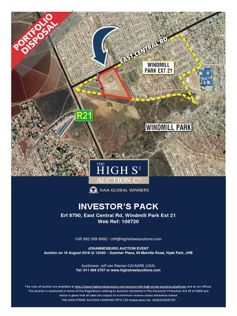 Erf 8790 East Central RD Windmill Park | PDF | Auction | Business