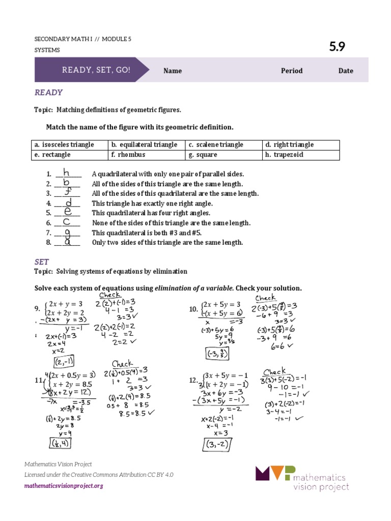 5.9 Key | PDF | Triangle | Mathematical Objects