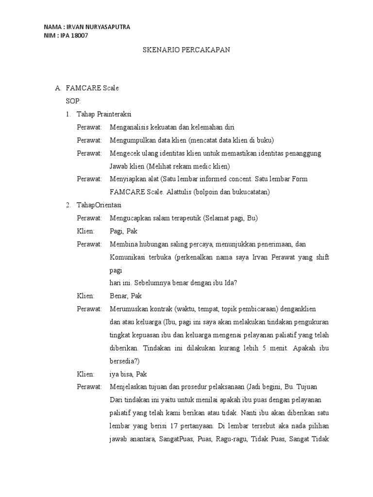 Skenario Percakapan | PDF