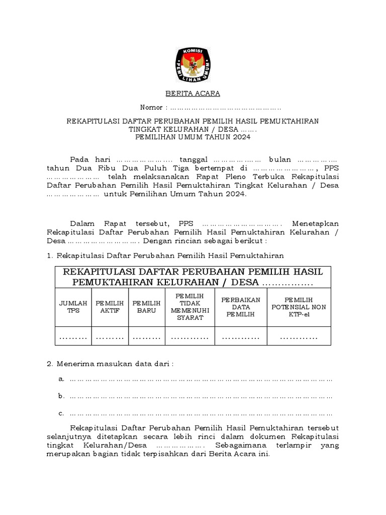 Formulir Ba 2024 Pps Pdf