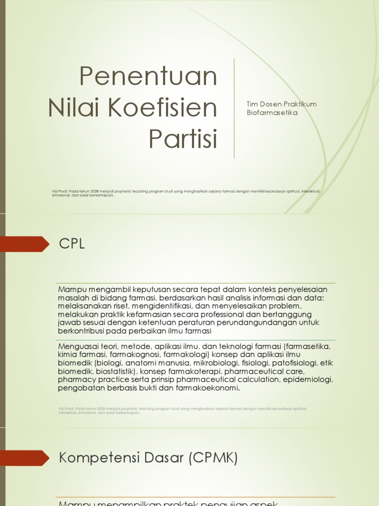 2 - Praktikum Biofarmasetika - Koefisien Partisi | PDF