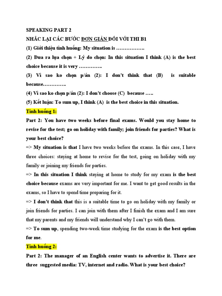 1.speaking Part 2 - Practice | PDF | Roommate | Dormitory