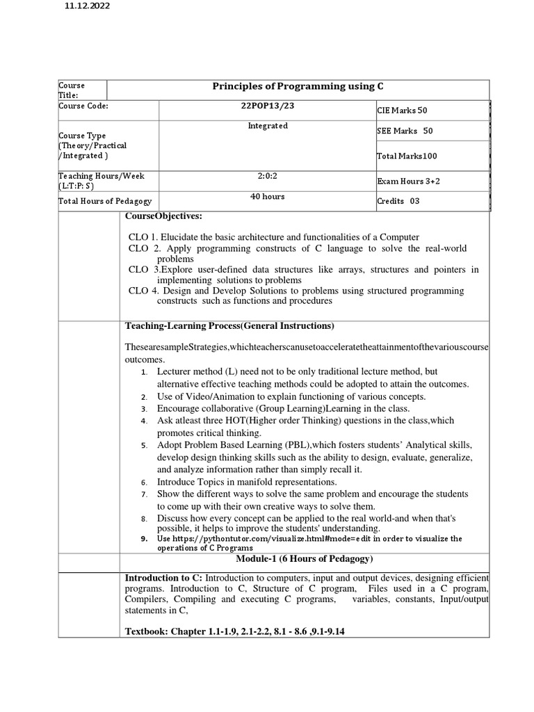 22pop13 Pdf C Programming Language Pointer Computer Programming
