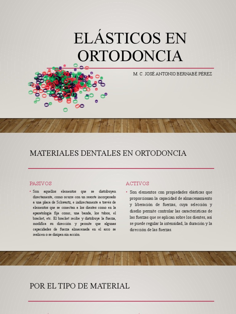 Elásticos Intermaxilares en Ortodoncia | PDF | Ortodoncia | Ramas de ...