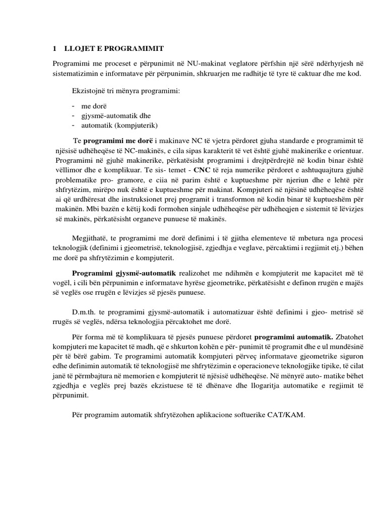 Llojet e Programimit | PDF