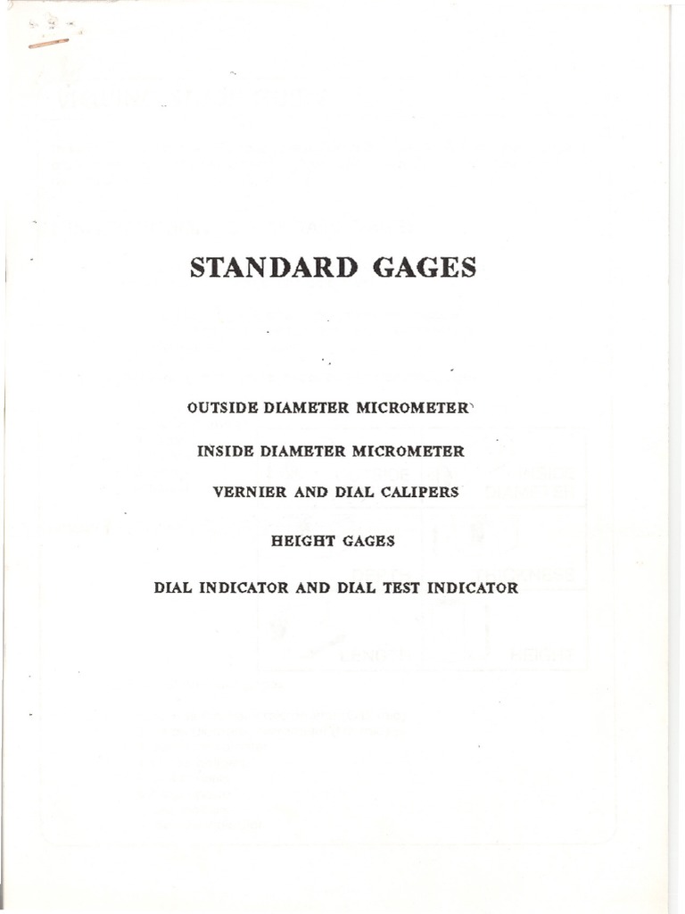 General Engine Training - Standard Gages | PDF