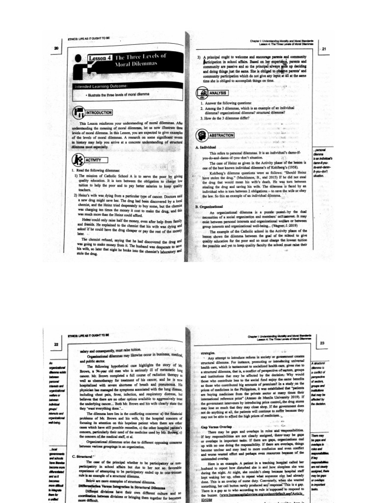 Three-Levels-of-Moral-Dilemma | PDF