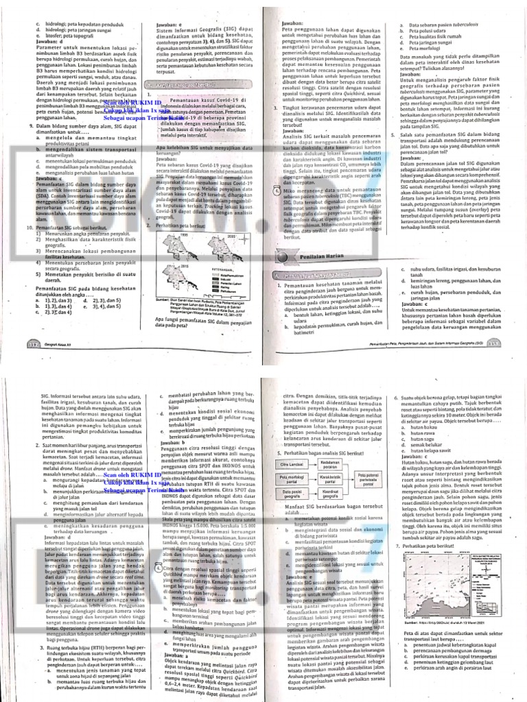 Geo 12 Sem 2 Bab 3 Penilaian Harian | PDF
