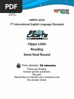 KGL Pre-A1 English Contest Practice Test | PDF