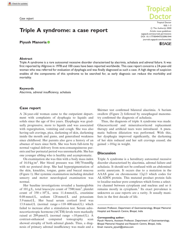 Contoh Case Report Tanpa Introduction | Download Free PDF | Medical Specialties | Clinical Medicine