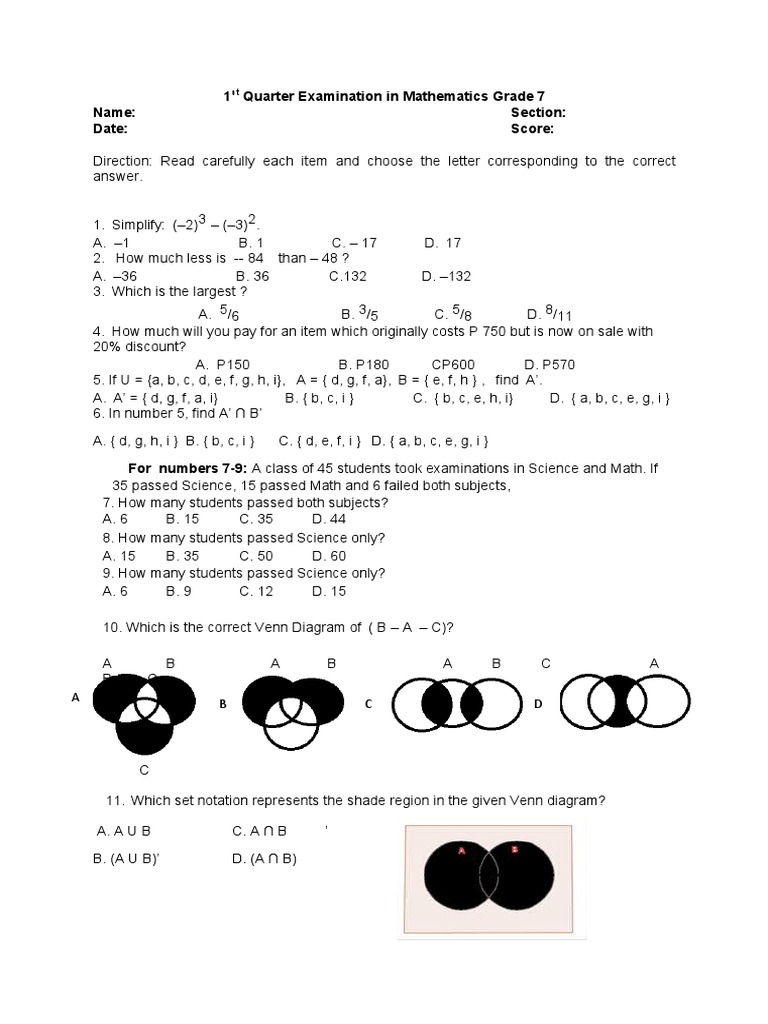 Exam | PDF | Integer | Area