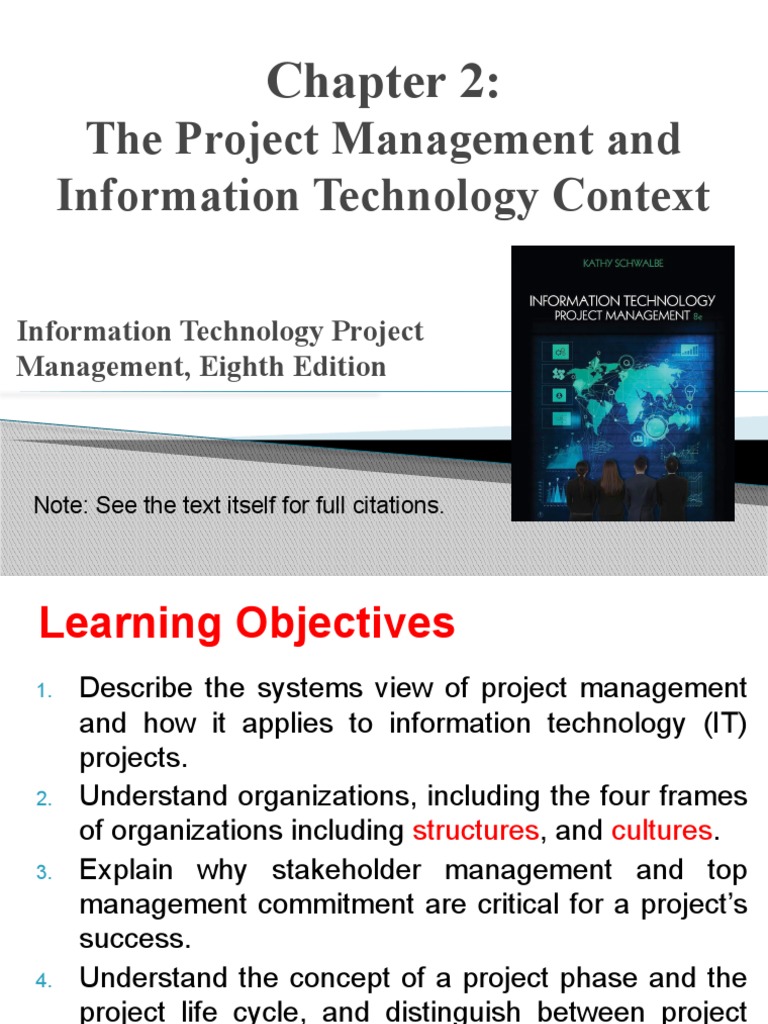 Chapter 2 The Project Management and Information Technology Context | Download Free PDF ...