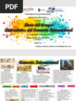 Linea Del Tiempo Origen y Evolucion Del Comercio Internacional | PDF | Comercio | Economias