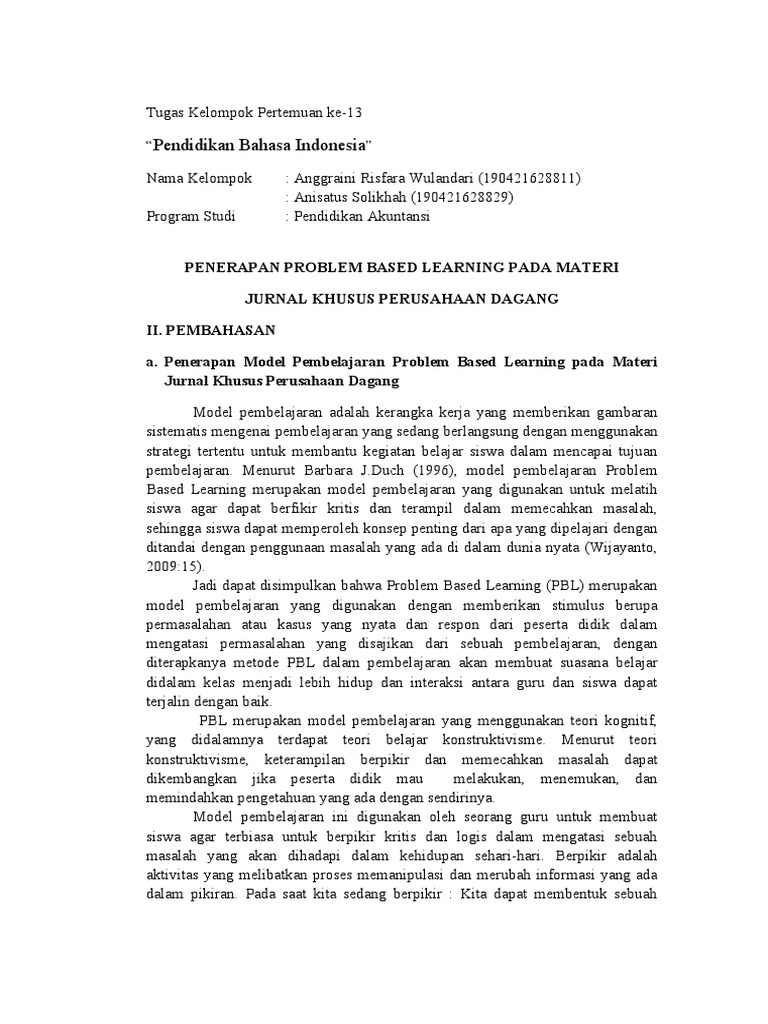 Penulisan Pembahasan - PBI | PDF | Sains & Matematika