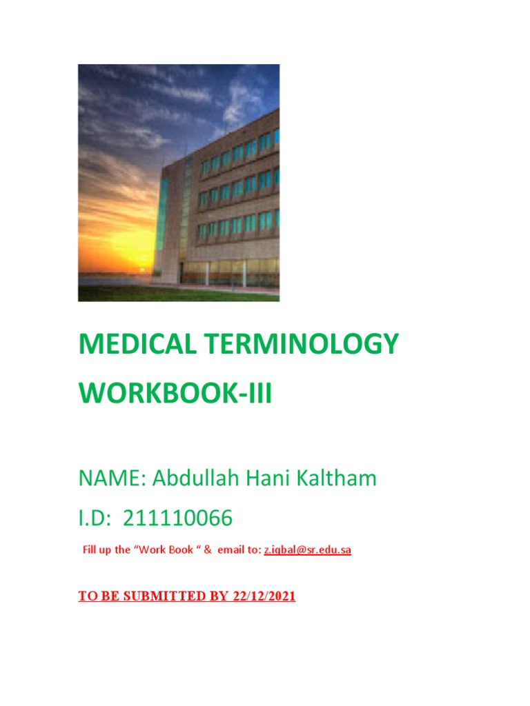 Medical Terminology Workbook III: Providing Accurate Medical ...