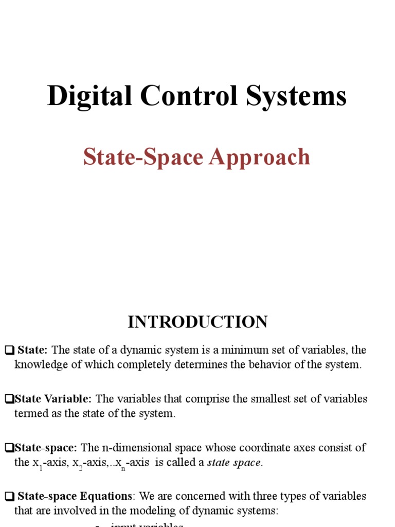 Digital Control Systems Pdf Control Engineering Computer Engineering