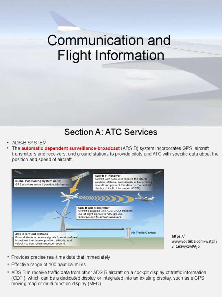 Communication and Flight Information | PDF | Air Traffic Control | Transponder (Aeronautics)