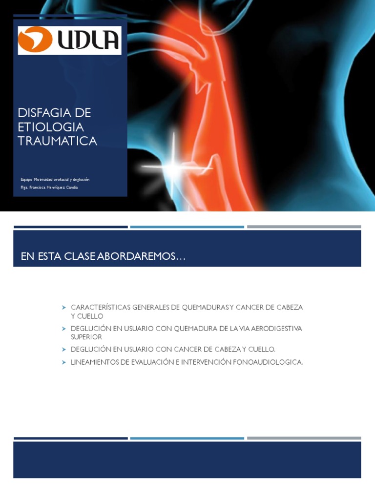Disfagia por quemaduras en VADS | PDF | Quemar | Cáncer