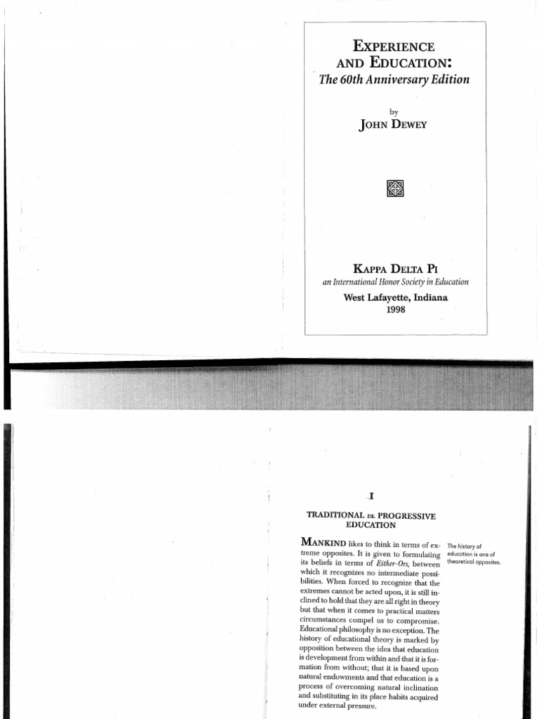 John Dewey - Experience and Education | PDF